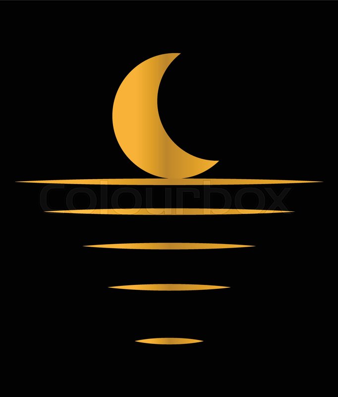 Moon Light Concept Design. Crescent, ... | Stock vector | Colourbox