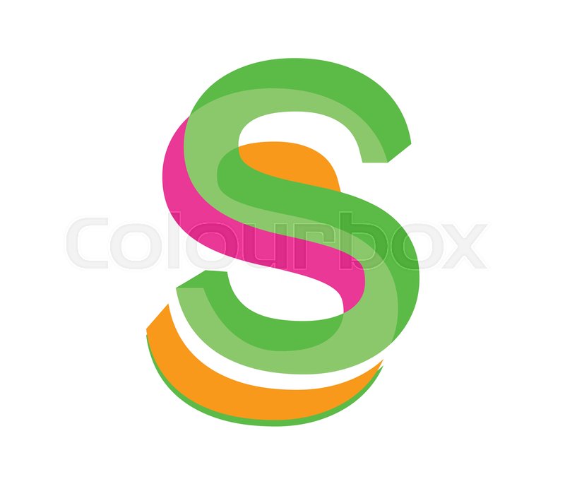 Icon Design for S Letter. Eps 8 ... | Stock vector | Colourbox