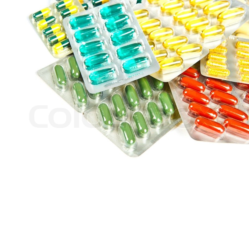 Bunte Tabletten und Kapseln Assorted ... | Stock Bild | Colourbox