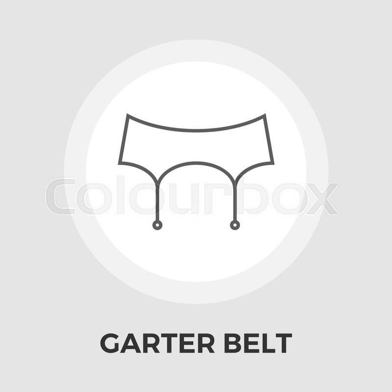 Garter belt icon vector. Flat icon ... | Stock vector | Colourbox