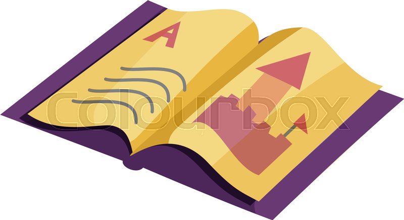 ABC book icon. Cartoon illustration of ... | Stock vector | Colourbox