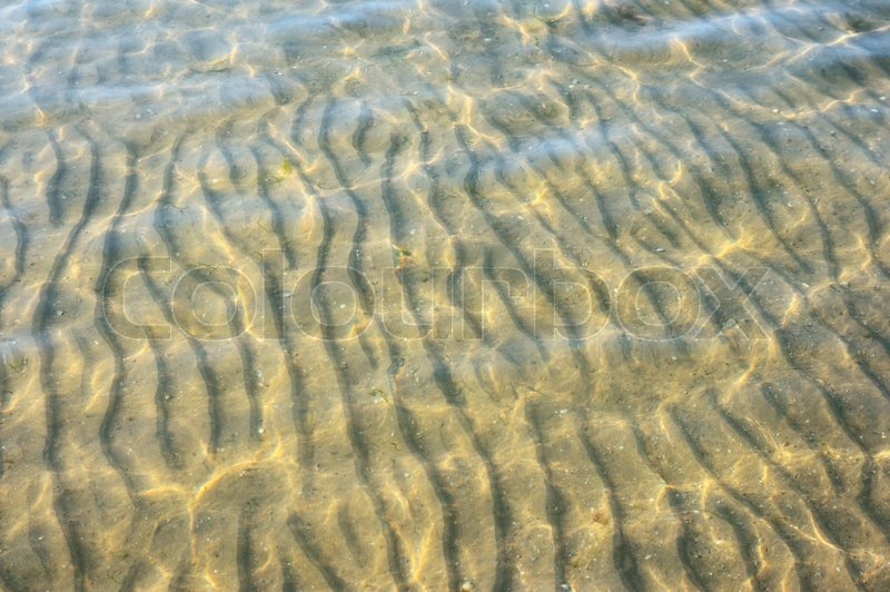 Sandy Meeresboden in durch Wasser | Stock Bild | Colourbox