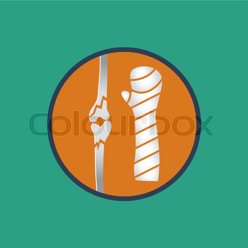 Traumatology and trauma surgery logo ... | Stock vector | Colourbox