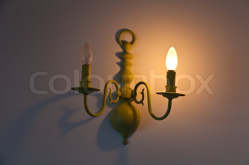 A defective light bulb in a lighting in ... | Stock image | Colourbox