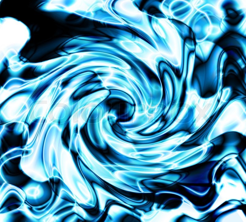 Blue glowing plasma - charged with ... | Stock image | Colourbox