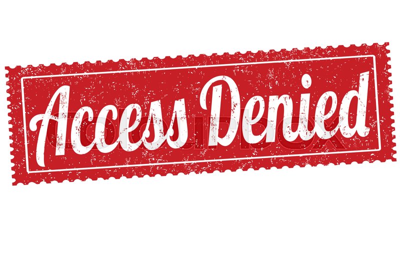 Request Denied Stamp