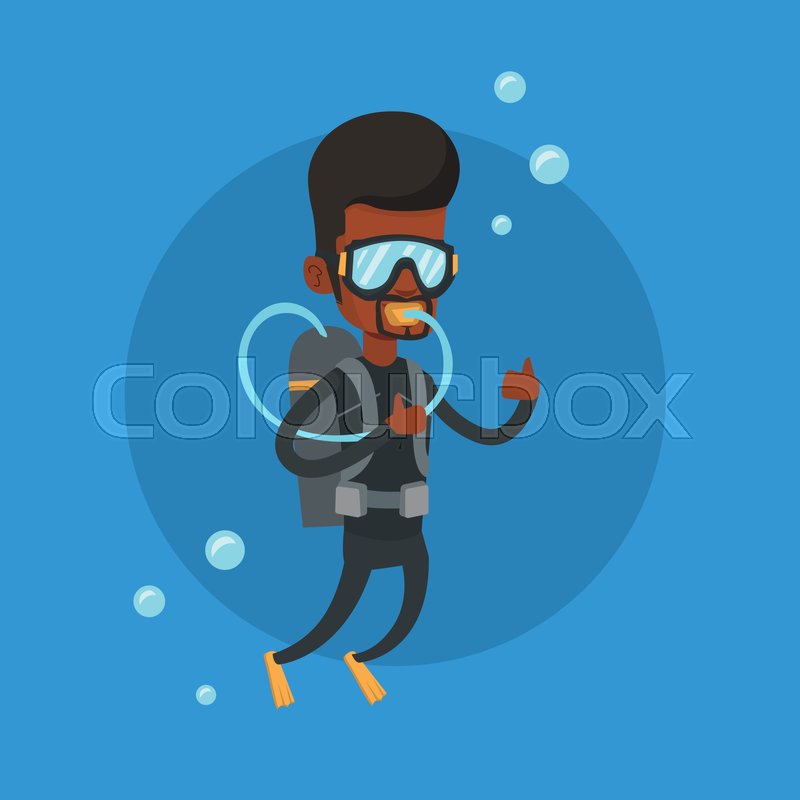 Stick Man Scuba Divers