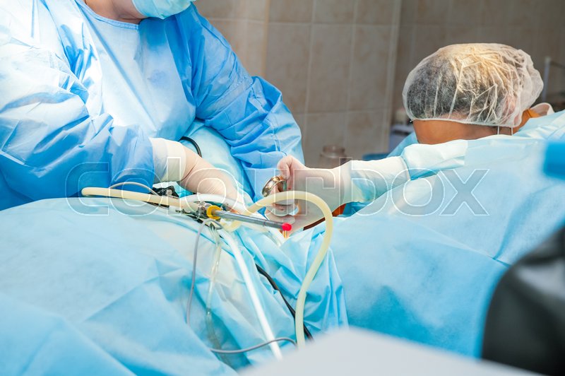 Process of Gynecological surgery ... | Stock image | Colourbox