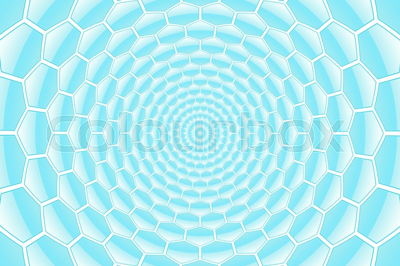 Honeycomb Pattern Blue