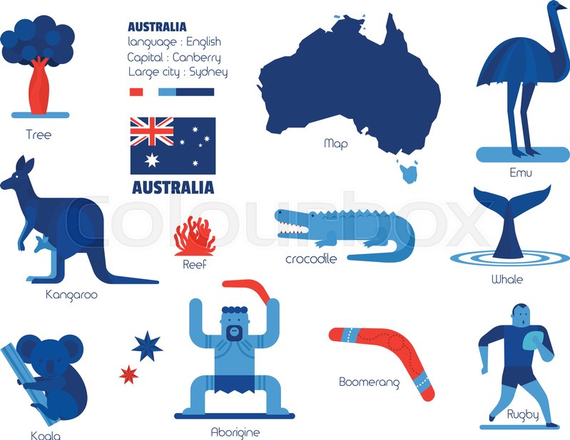 Australia info-graphic elements, ... | Stock vector | Colourbox