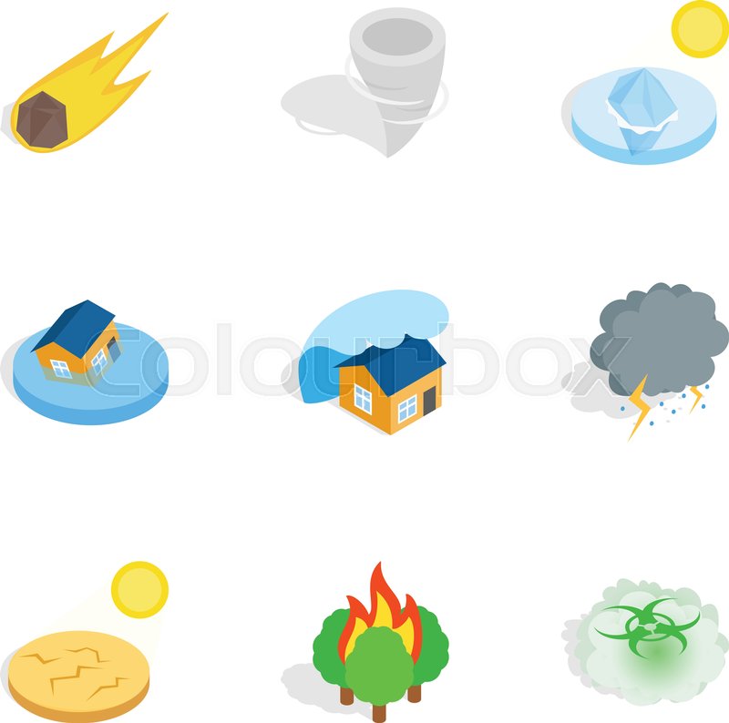 Civilization negative effects icons ... | Stock vector | Colourbox