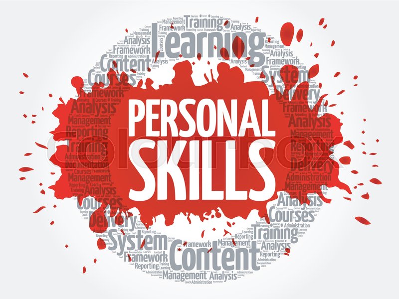 Personal Skills circle word cloud, ... | Stock vector | Colourbox