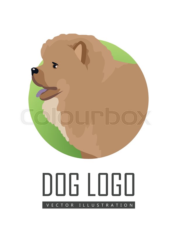 Dog logo vector illustration Chow Chow ... | Stock vector | Colourbox