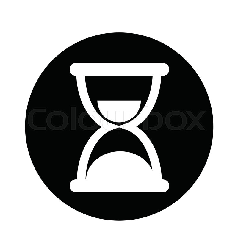 Warten, icon, symbol | Vektorgrafik | Colourbox