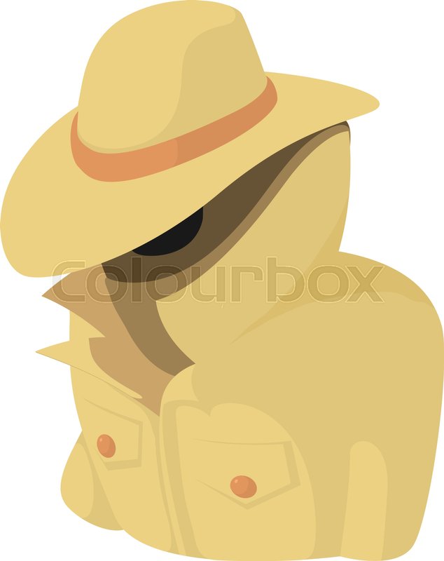 Spy icon. Cartoon illustration of spy ... | Stock vector | Colourbox