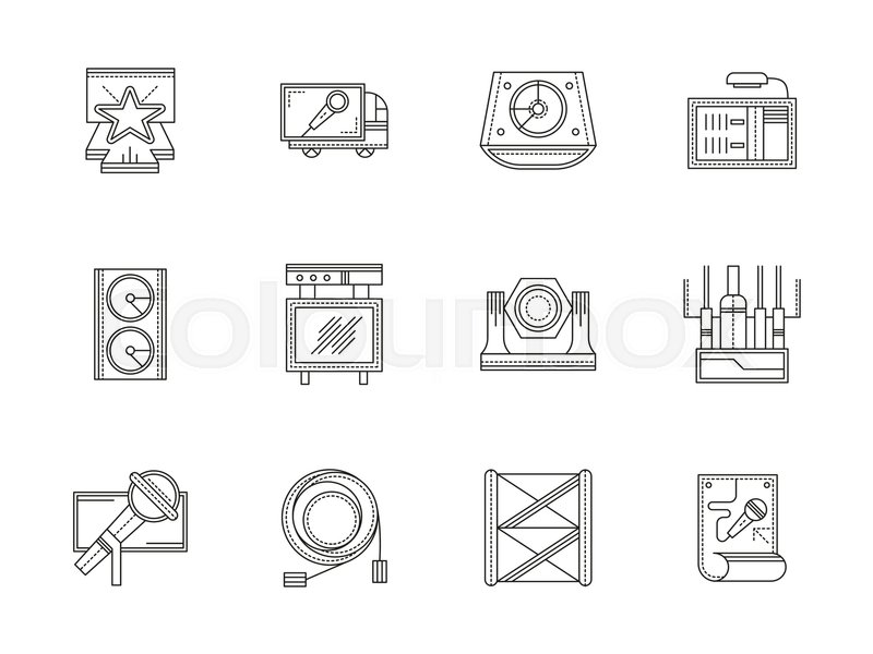 Symbol of stage and concerts ... | Stock vector | Colourbox