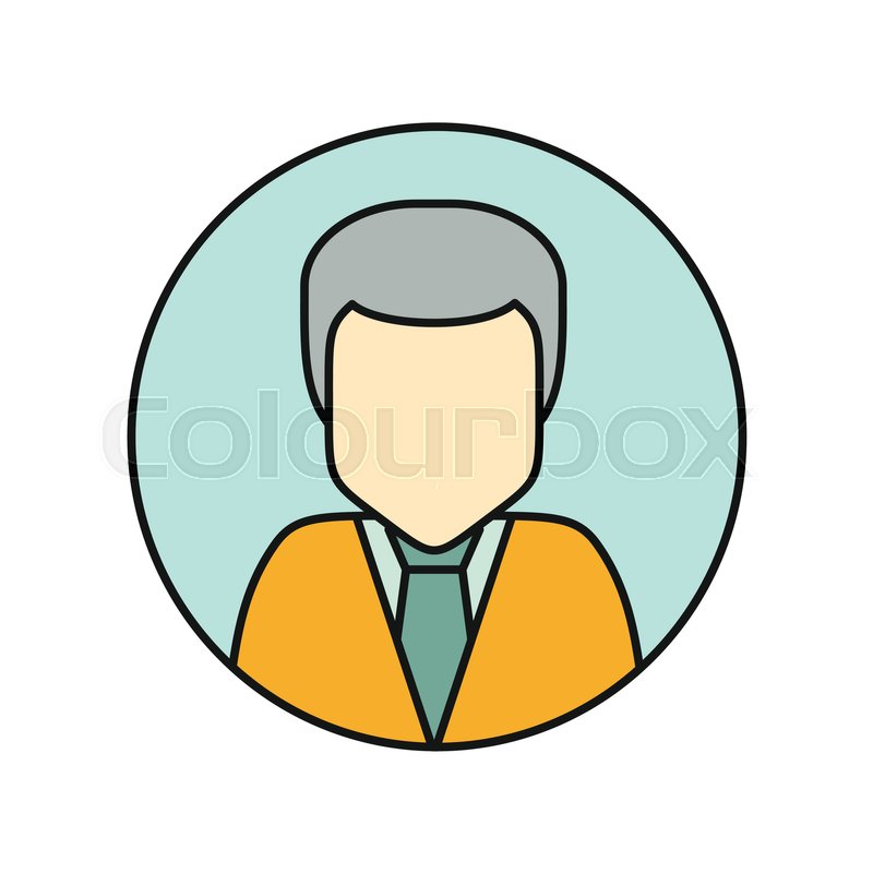 Young man private avatar icon. Young ... | Stock vector | Colourbox