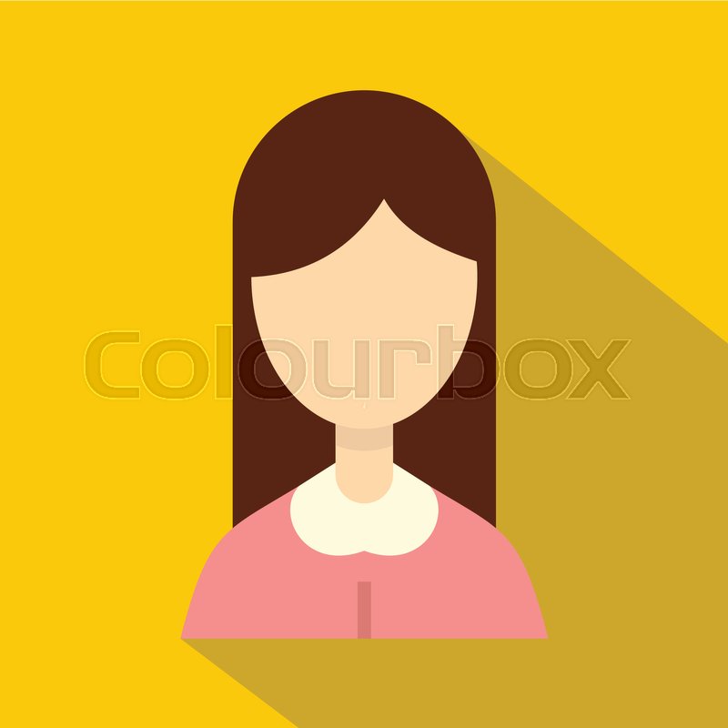 Mom icon. Flat illustration of mom ... | Stock vector | Colourbox