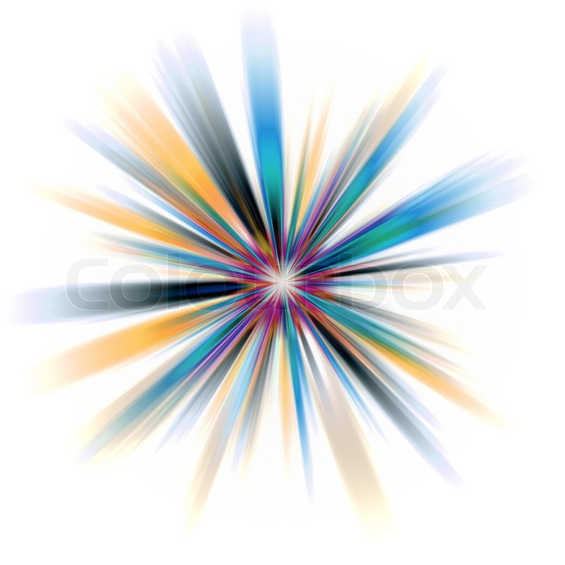 An abstract burst illustration Very ... | Stock image | Colourbox