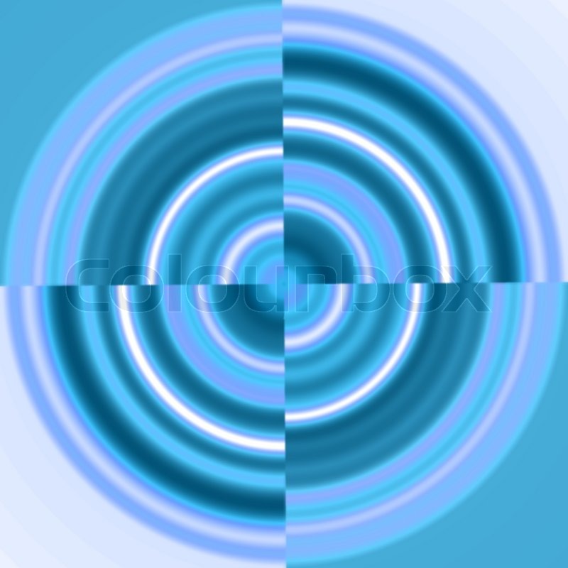 A circular blue abstract design | Stock Photo | Colourbox