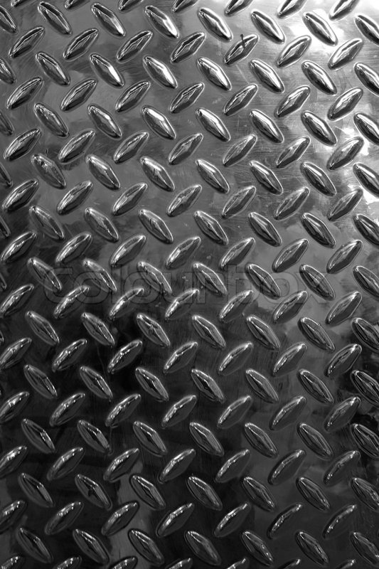 Closeup of real diamond plate material ... | Stock image | Colourbox