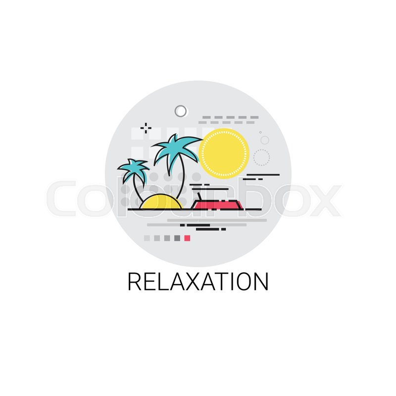 Relaxation Resort Area Holiday ... | Stock vector | Colourbox