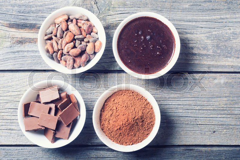 Stages preparation of chocolate from ... | Stock image | Colourbox