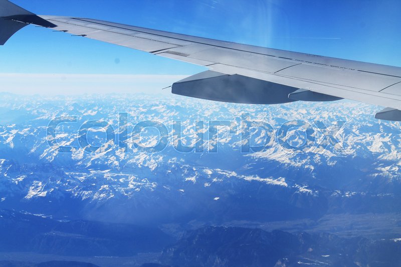 Flyve med flyvemaskine | Stock foto | Colourbox