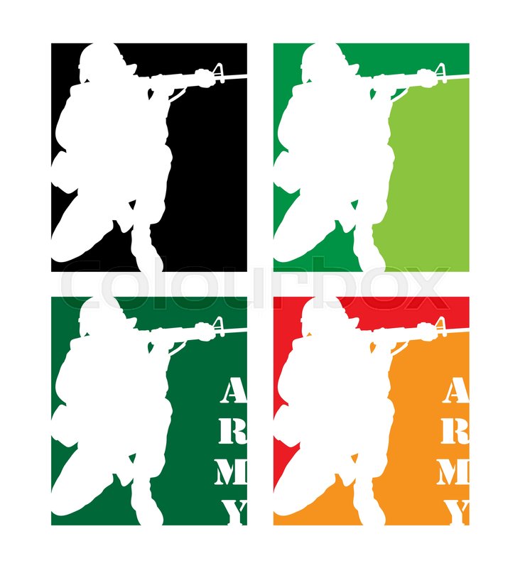 Army military soldier symbol 09. Good ... | Stock vector | Colourbox