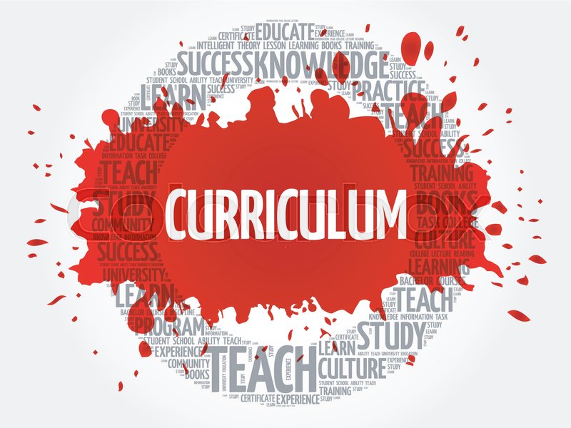 CURRICULUM word cloud, education ... | Stock vector | Colourbox
