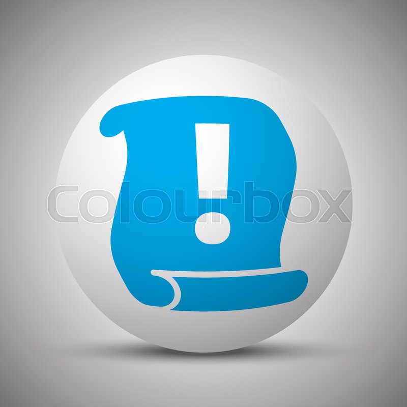 Blue Important Information icon on ... | Stock vector | Colourbox
