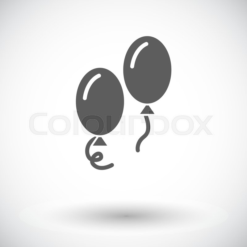 Ballon icon. Flat vector related icon ... | Stock vector | Colourbox