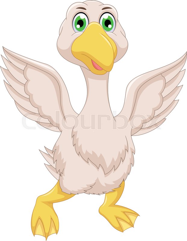 Cartoon Geese Flying