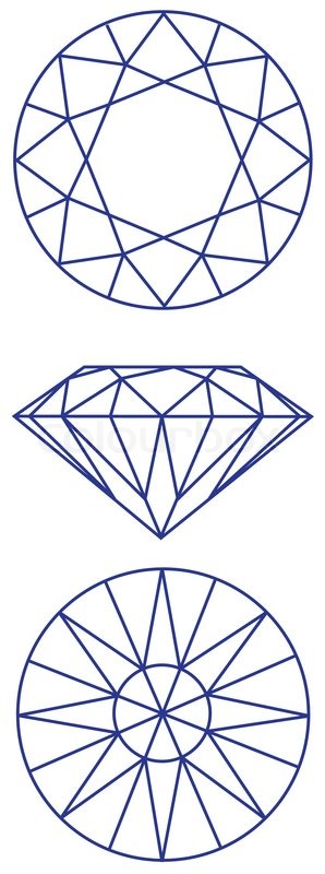 "Diamant Vektor Grafik-Schema" | Stock-Vektor | Colourbox