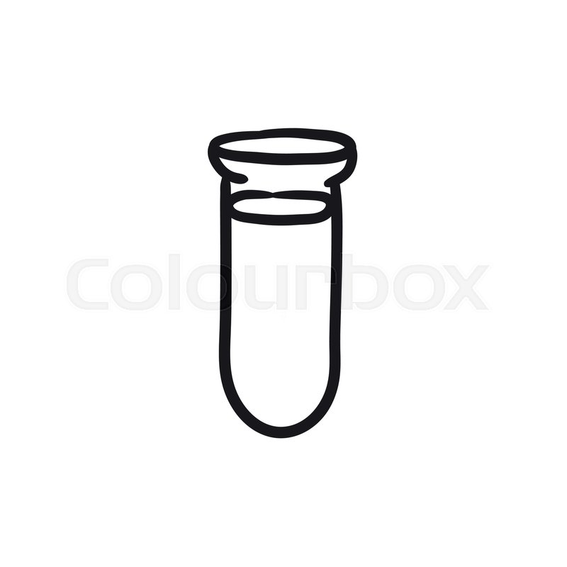 Empty Test Tube Drawing