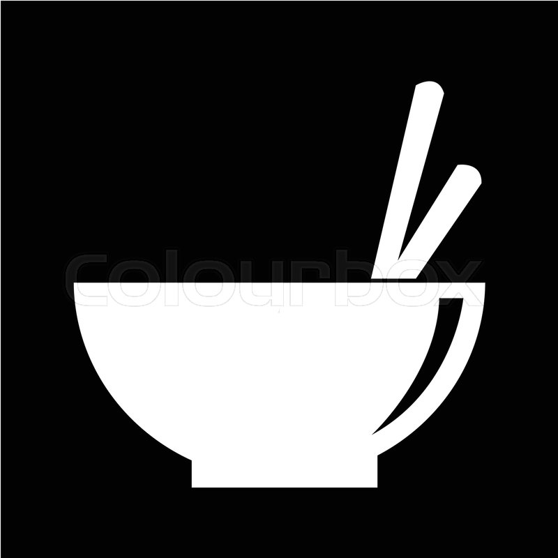 Noodle Bowl icon vector illustration | Stock vector | Colourbox