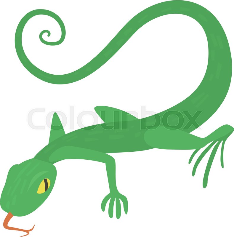 Green Lizard Clipart