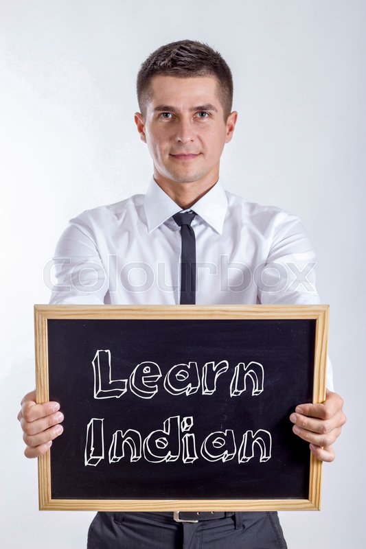 Learn Indian - Young businessman ... | Stock image | Colourbox