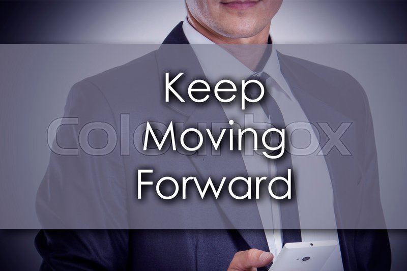 Keep Moving Forward - Young businessman ... | Stock image | Colourbox