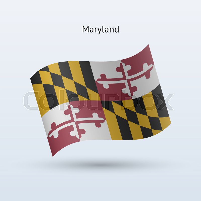 Maryland Flag Waving