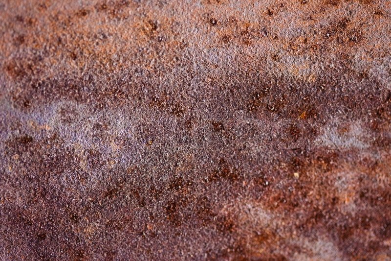The metal plate badly damaged by rust | Stock image | Colourbox