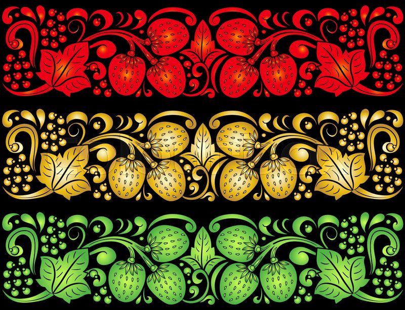 Traditional Russian vector pattern in ... | Stock vector | Colourbox