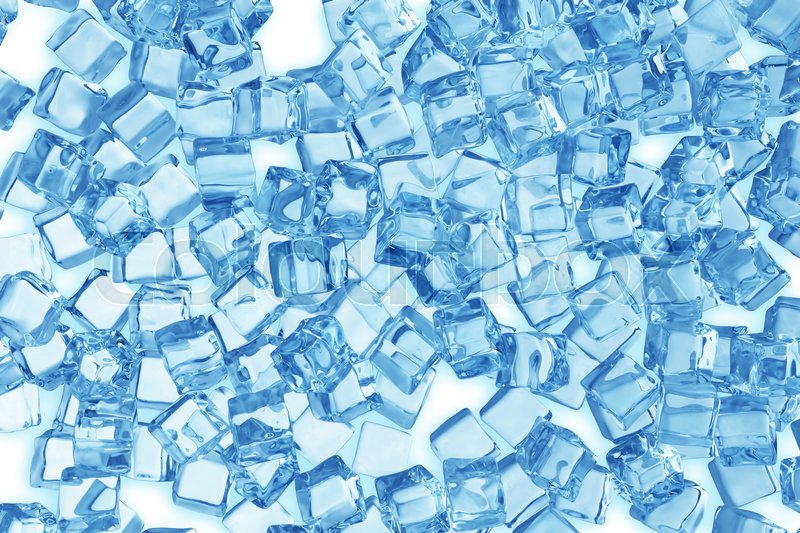 Blue Ice Cubes Wallpaper