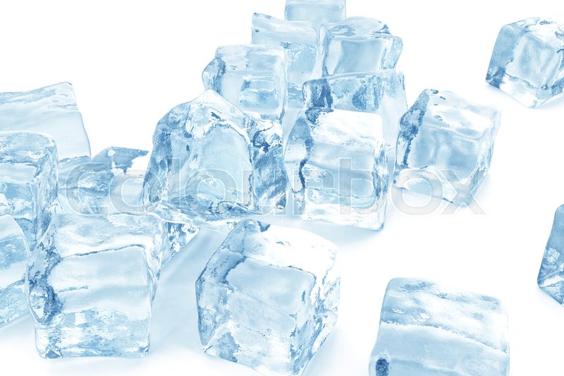 Blue Ice Cubes Wallpaper