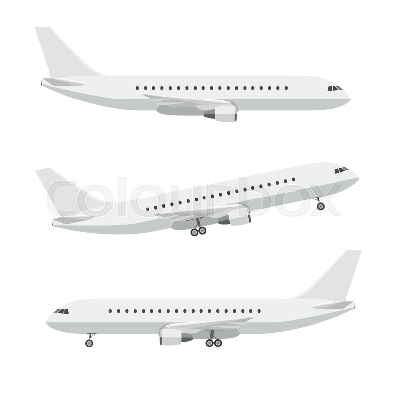 Airplane Vector Side