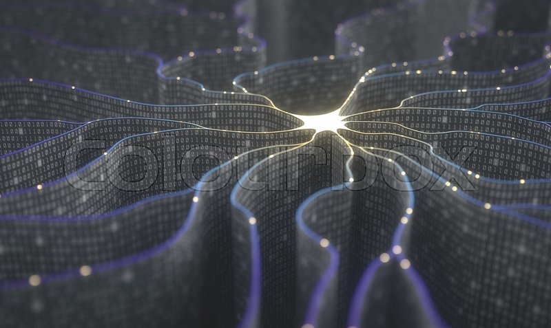 Artificial neuron in concept of ... | Stock image | Colourbox