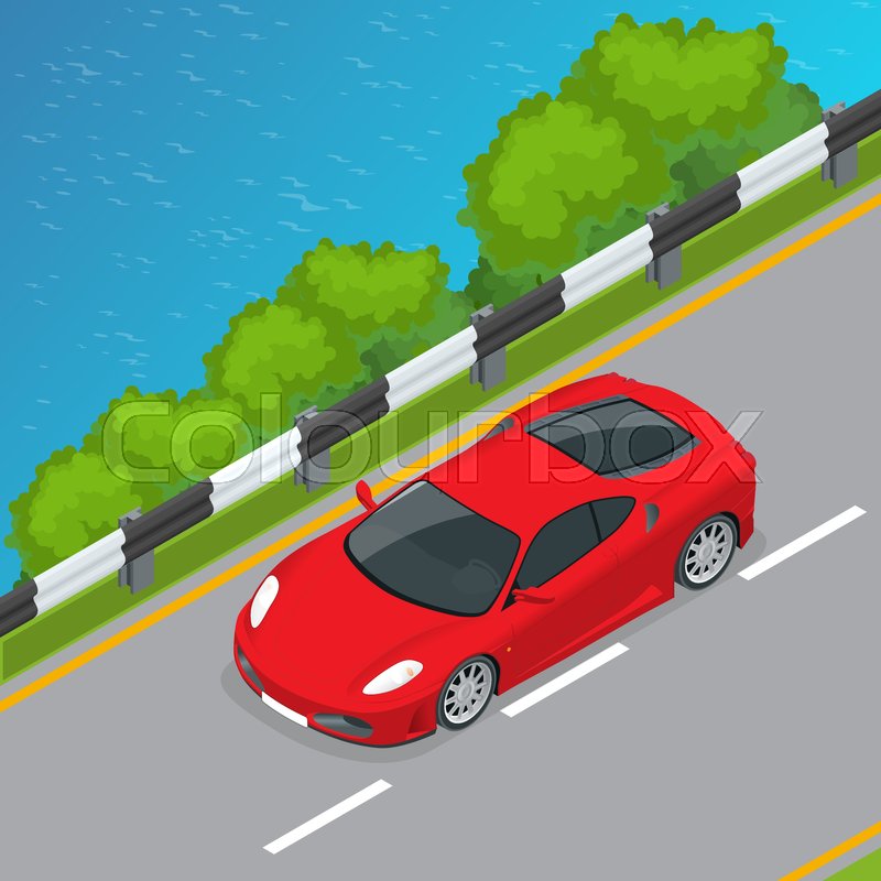 Car isometric vector illustration. ... | Stock vector | Colourbox