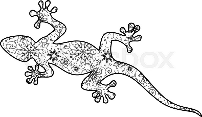 Zentangle Lizard | Stock vector | Colourbox