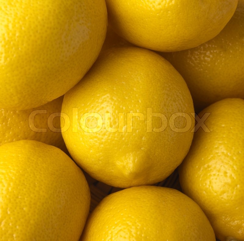 Lemons close-up | Stock image | Colourbox