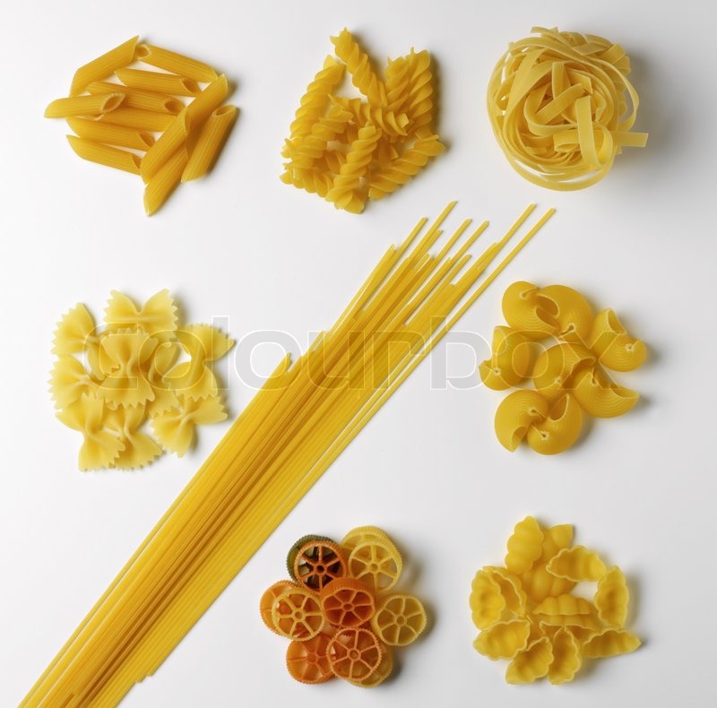 Big collection of italian pasta portion ... | Stock image | Colourbox